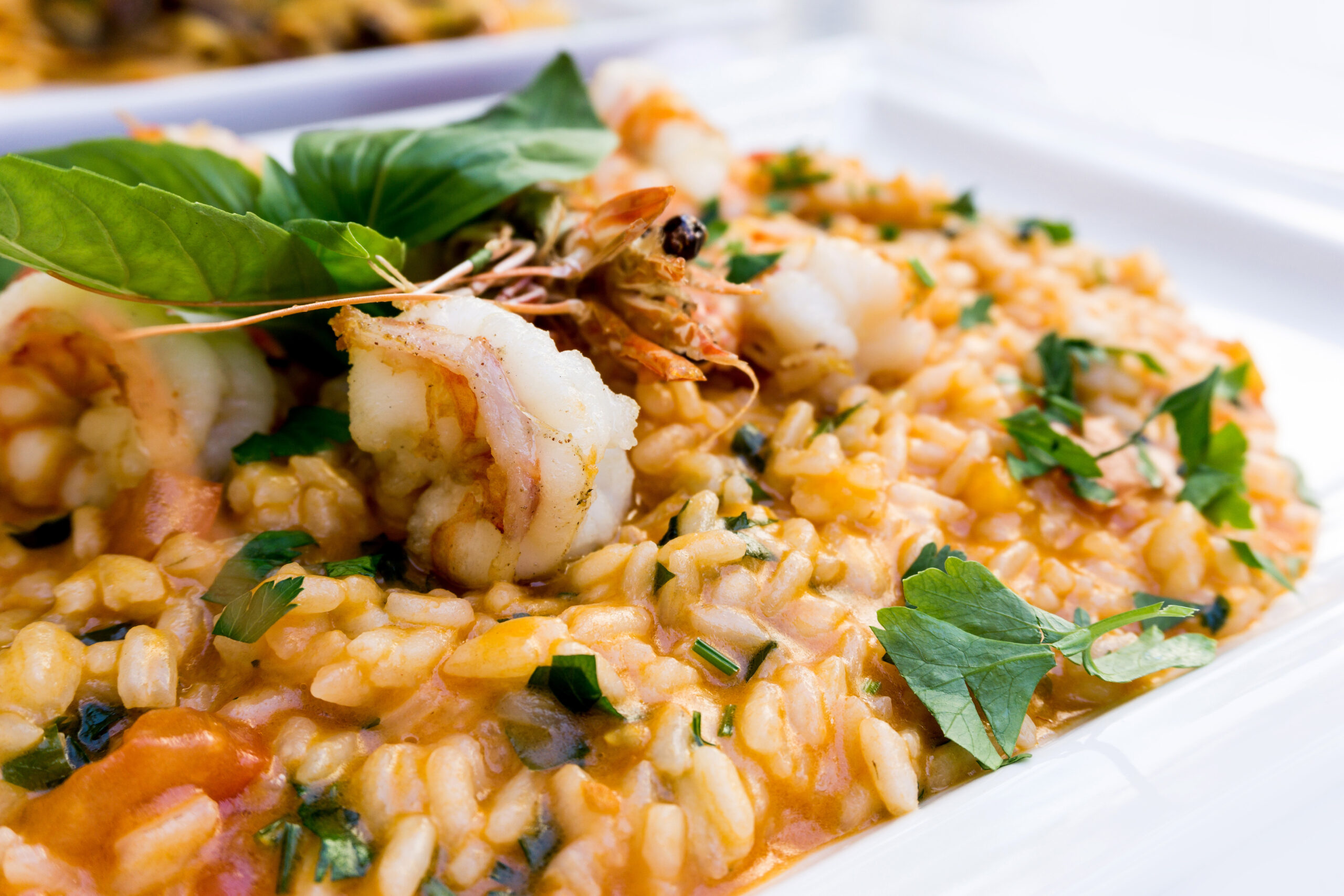Risotto aux crevettes et oignons caramélisés - Natura